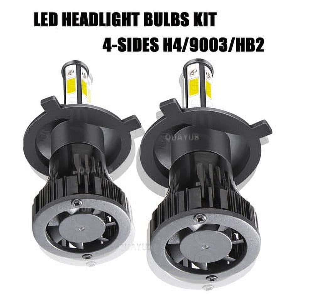 4-sides H4 9003 Super White 12000LM Kit LED Headlight Bulbs High Low Beam 6500K - Walmart.com