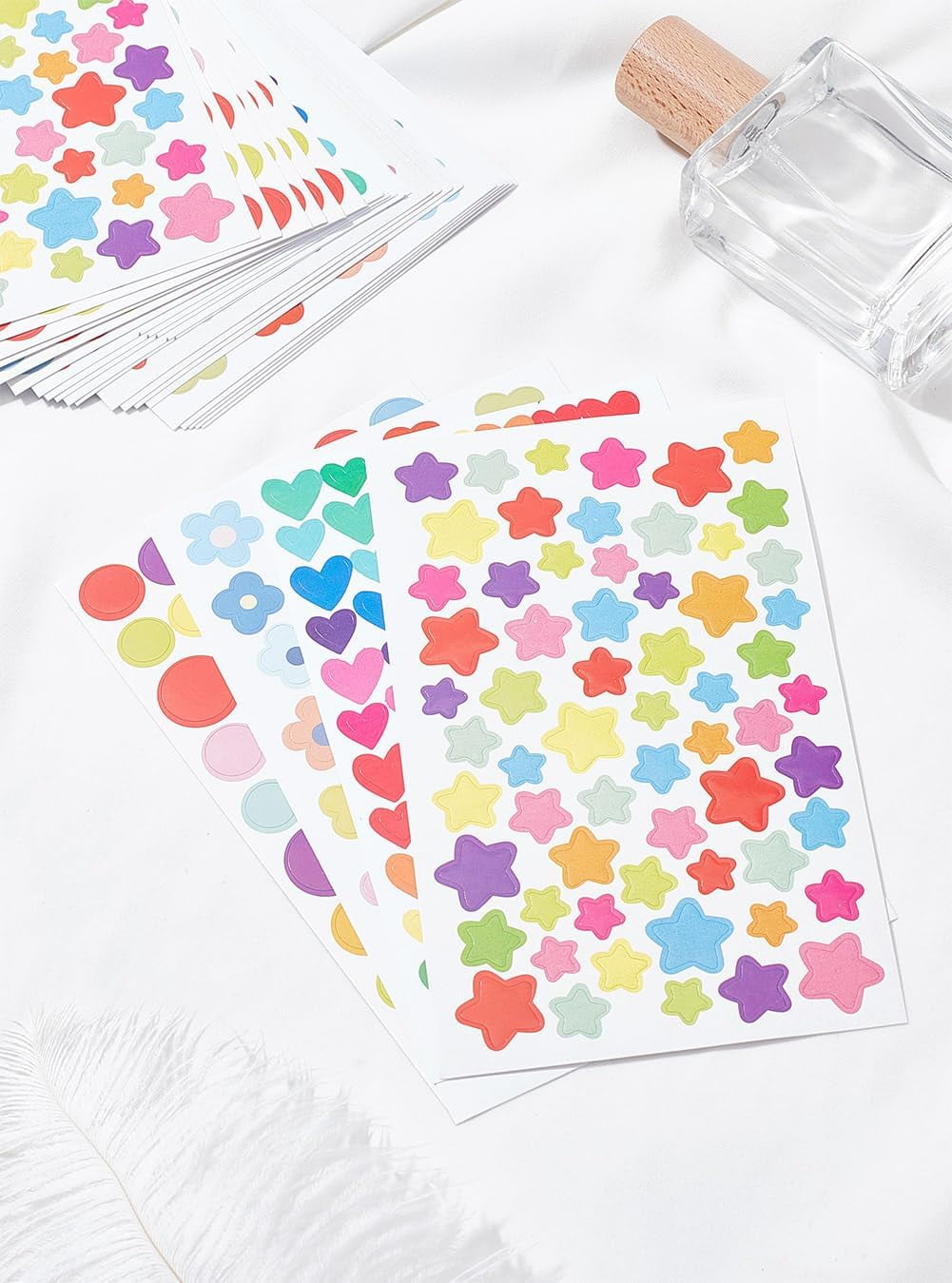 4 styles DIY Cloth Picture Stickers Mixed color 150~160x93~98mm 1bag ...