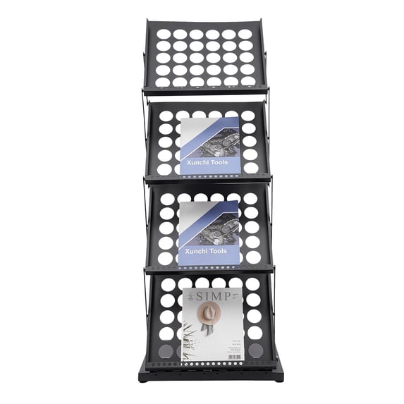 Shangmakel Shangmakel4-tier Book Display Shelf, Foldable Magazine Stand ...