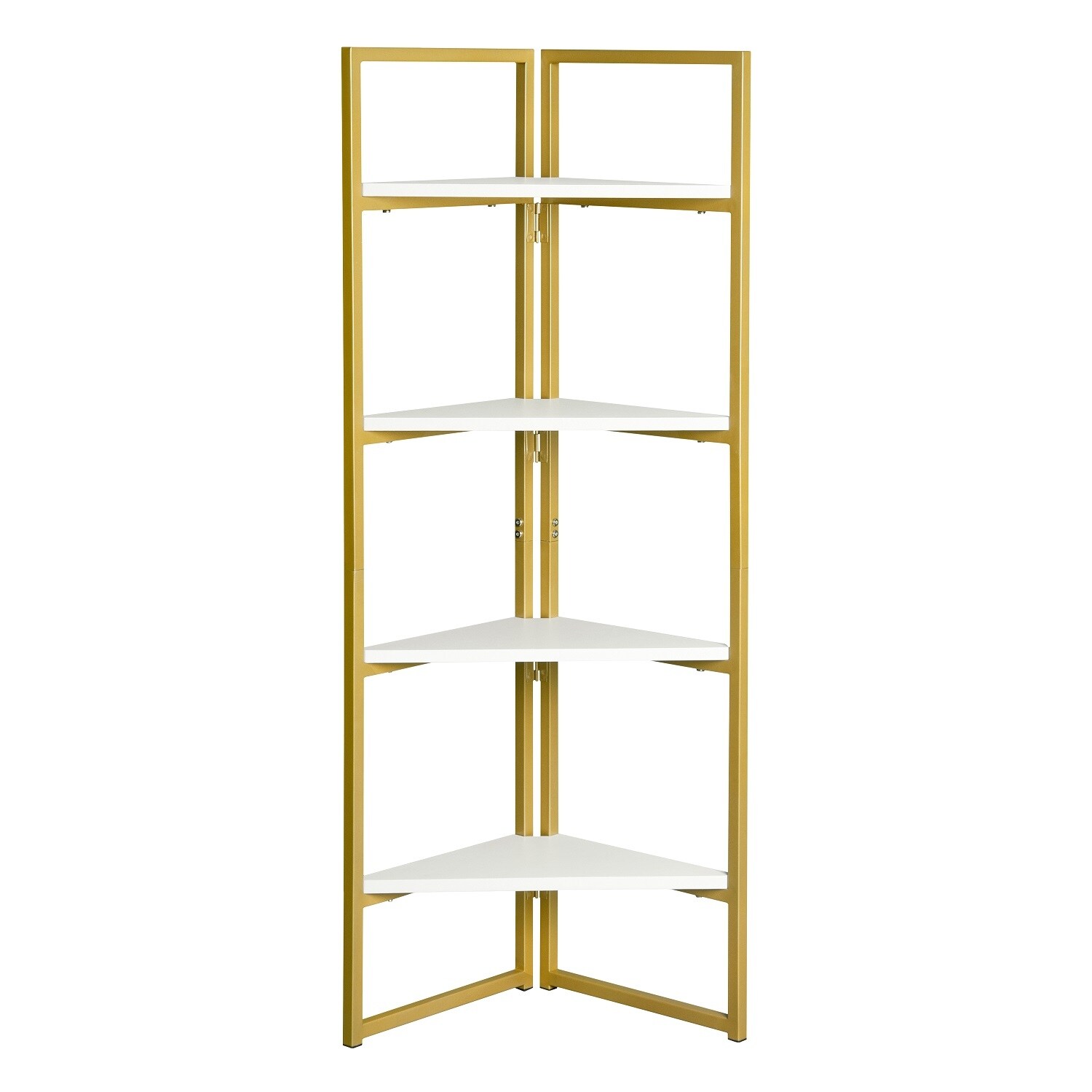 4-tier Triangular Storage Rack, Free-standing Corner Storage Rack ...