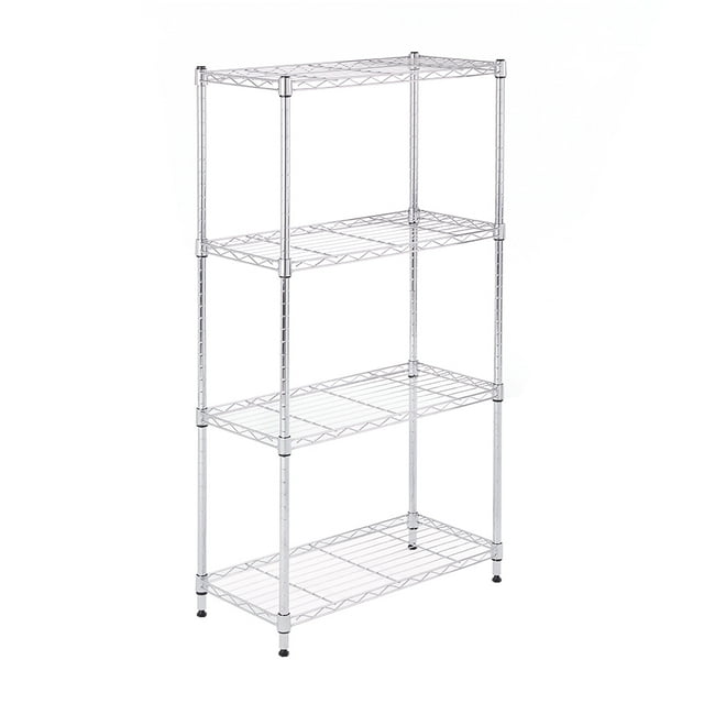4 tier chrome shelving 11.8x25.6x45.5in - Walmart.com