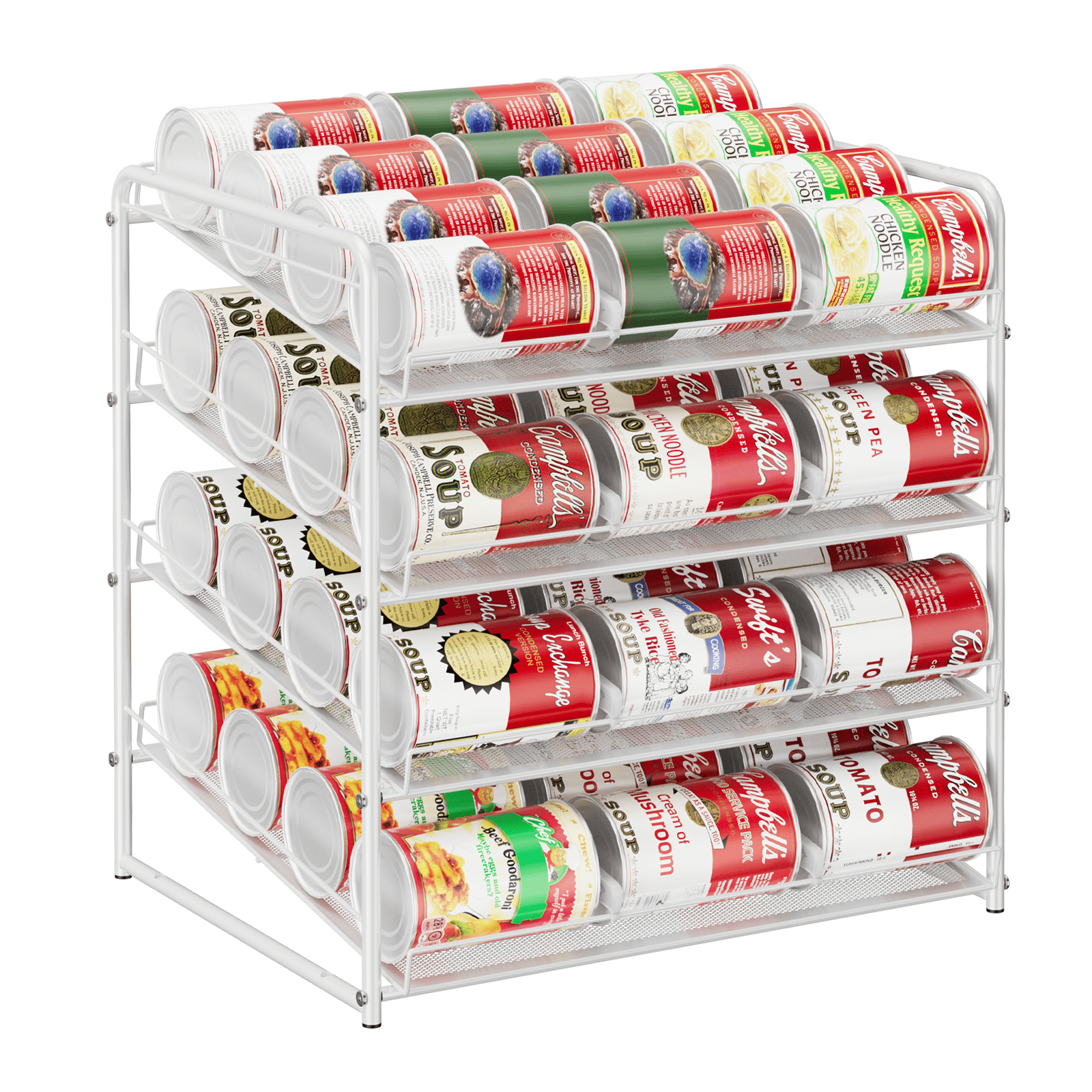 4-tier tank storage rack Suitable for storage rooms Stackable storage ...