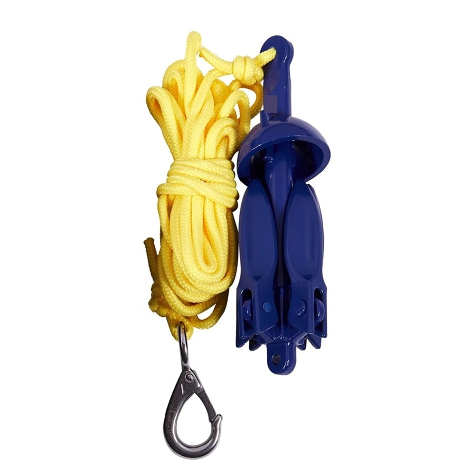 4-tine Rowing Boats Folding Anchor Small Boat Anchor Marine Rope Kit ...