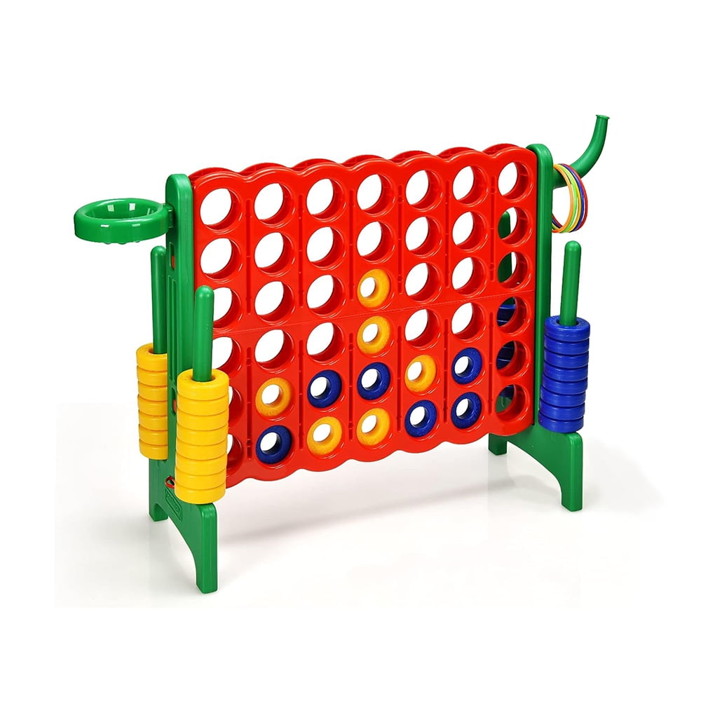 4-to-score Giant Game Set for Kids, Adults, 2.5Ft Indoor Outdoor Game ...