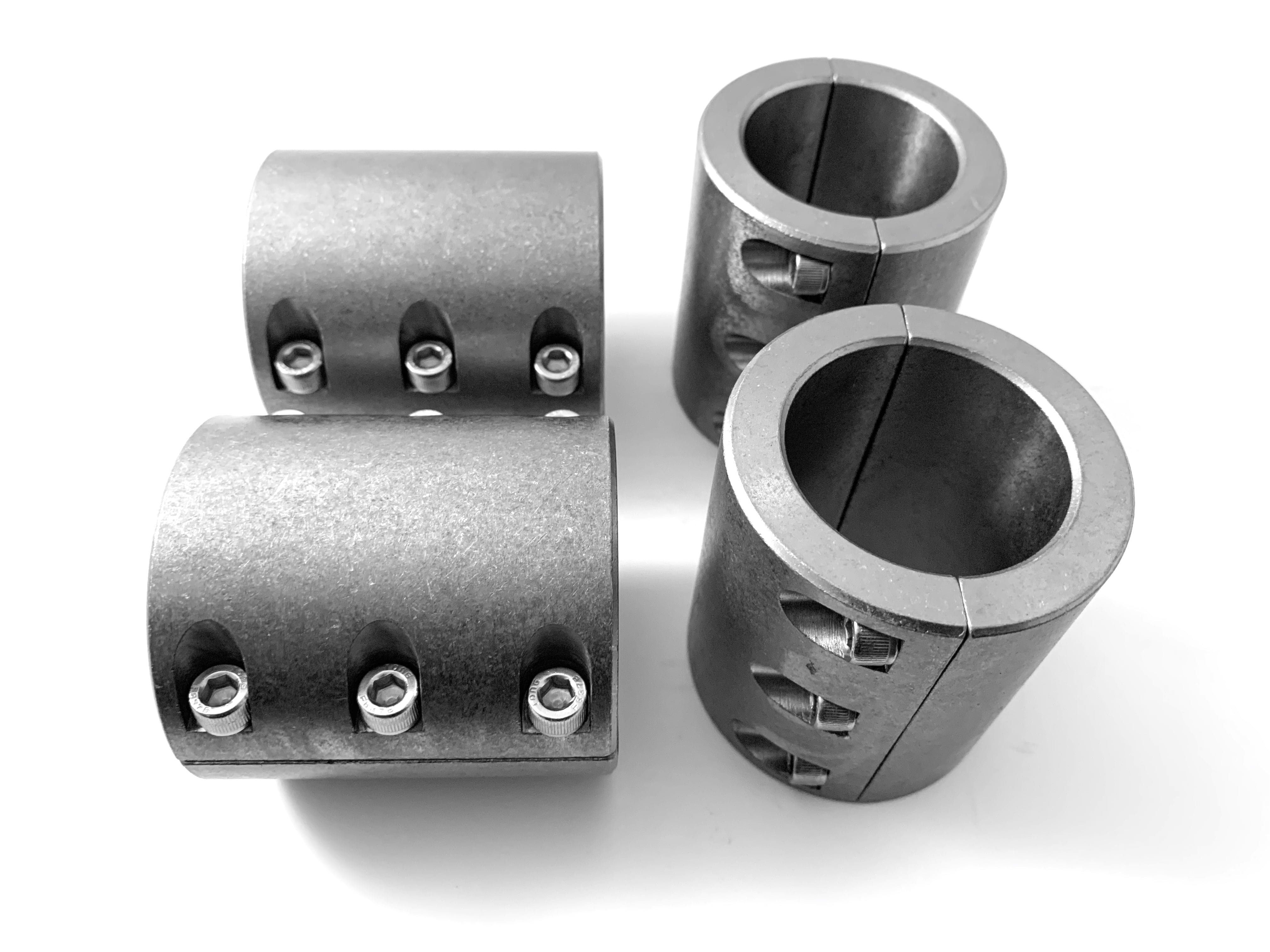 4 weldable steel tube clamps bolt on 1.50" 1-1/2" roll cage mounts 6 ...