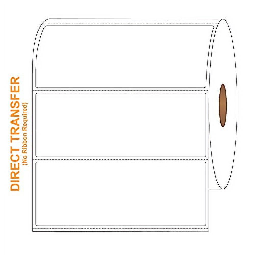 4" x 1-1/2" White Direct Print Thermal Labels, 960 per roll (4 Rolls ...
