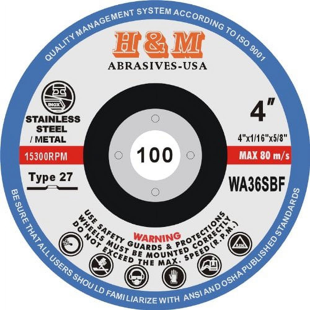 4 X 1 16 X 5 8 Cut off Wheel For Stainless Steel Metal Type 27