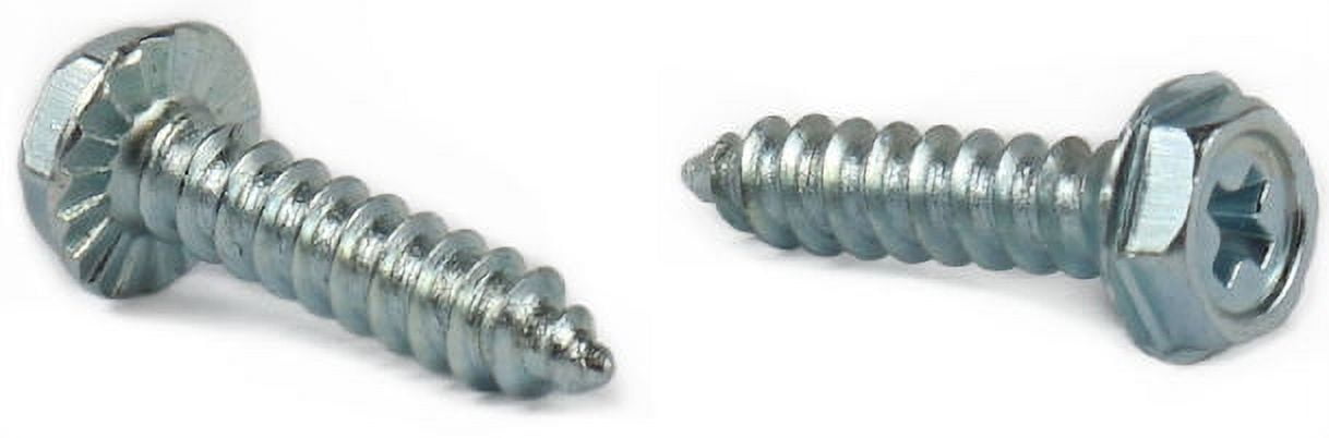 #4 x 1/2" Type AB Self-Tapping Screws / Phillips / Hex Washer Head ...
