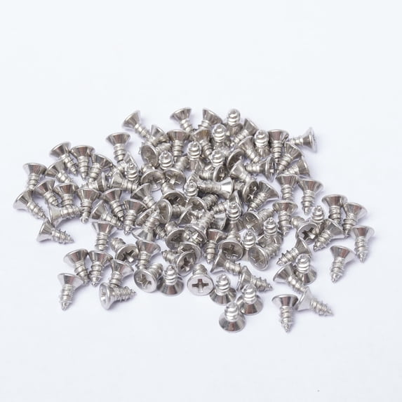 #4 x 1/4" Stainless Steel Flat Head Phillips Wood Screw (100 Pack), 18 ...