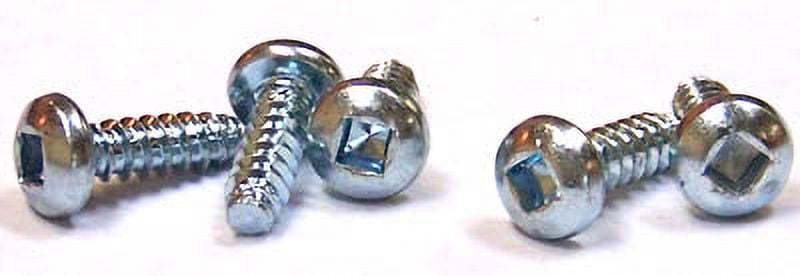 #4 x 1/4" Type B Self-Tapping Screws / Square / Pan Head / Steel / Zinc ...