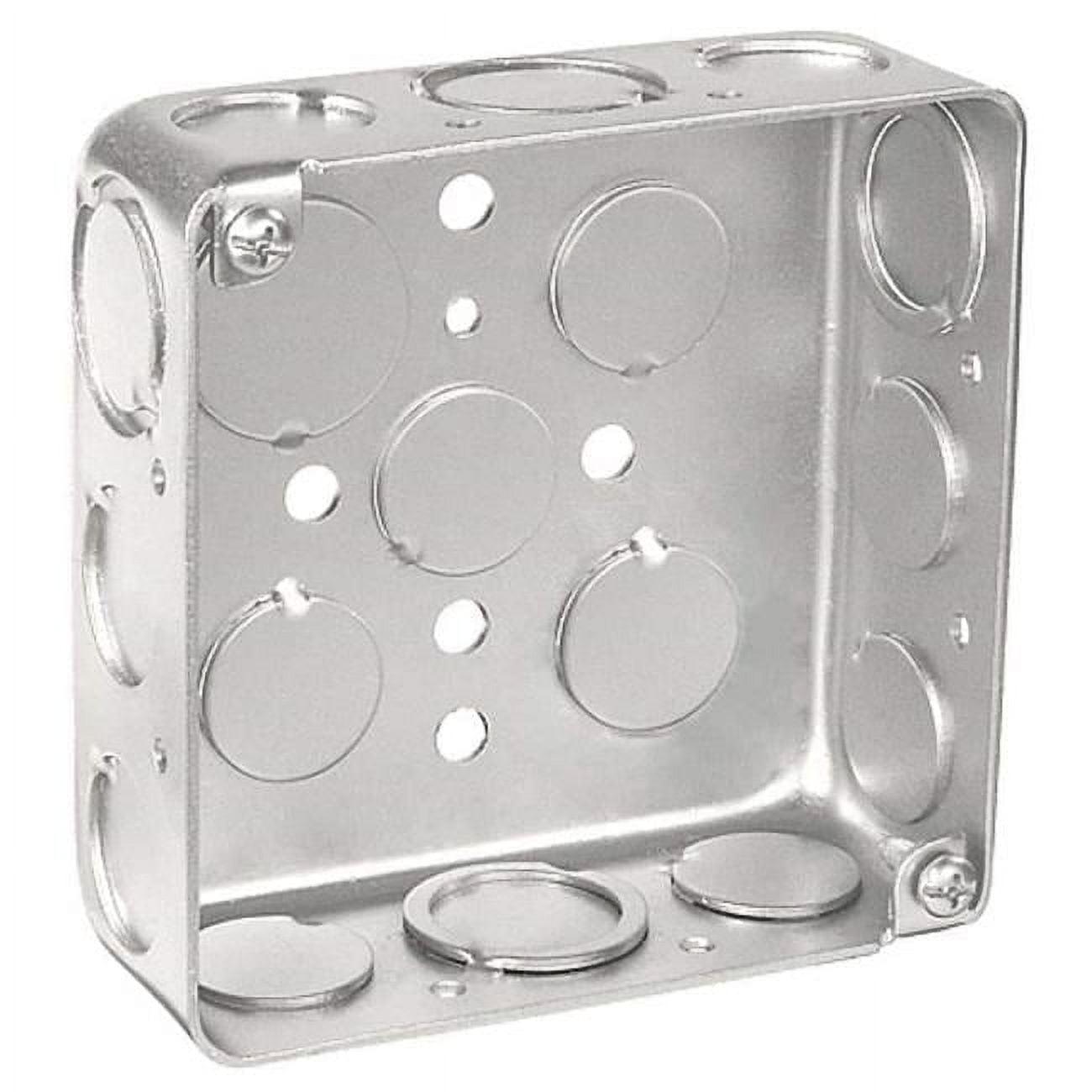 4 x 1.5 in. Steel Metallic Drawn Square Box with KO Bracket - Walmart.com