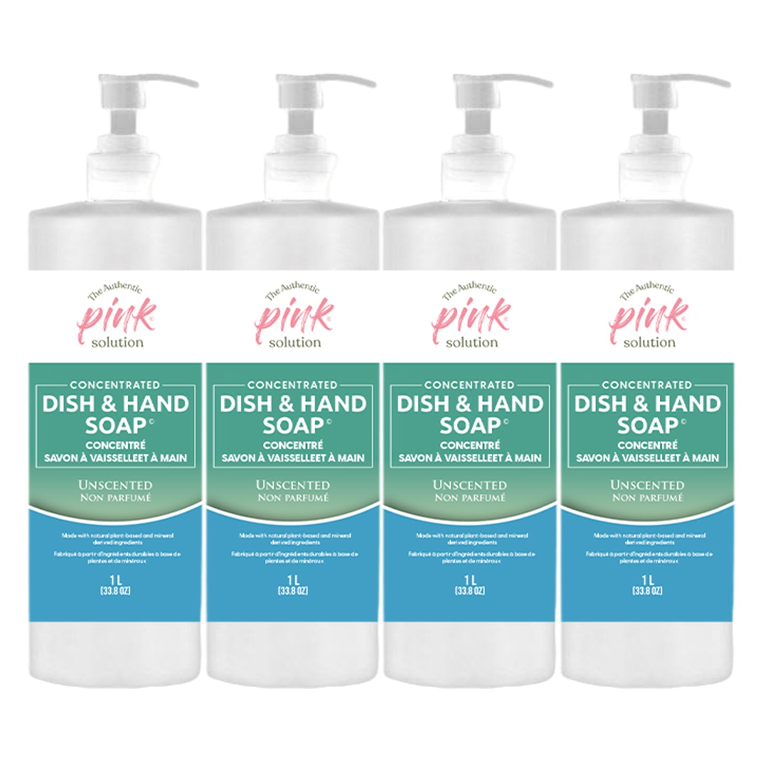 4 x 1 litre Dish & Hand Unscented Bundle - Walmart.com