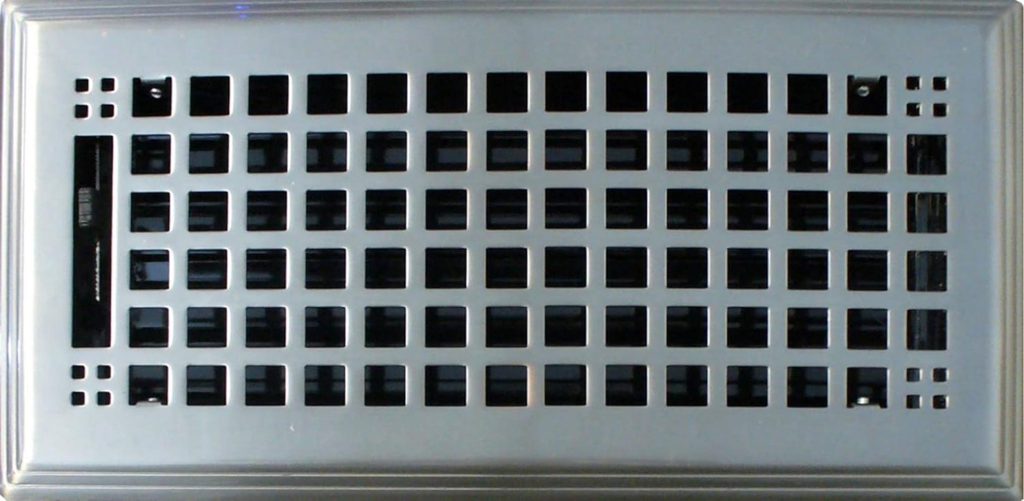 4" x 10" (5.75" x 11.5" Overall) Brushed Nickel Mission Register with ...