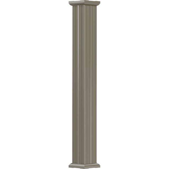 4" x 10' Endura-Aluminum Column, Square Shaft (Load-Bearing 12,000 lbs ...