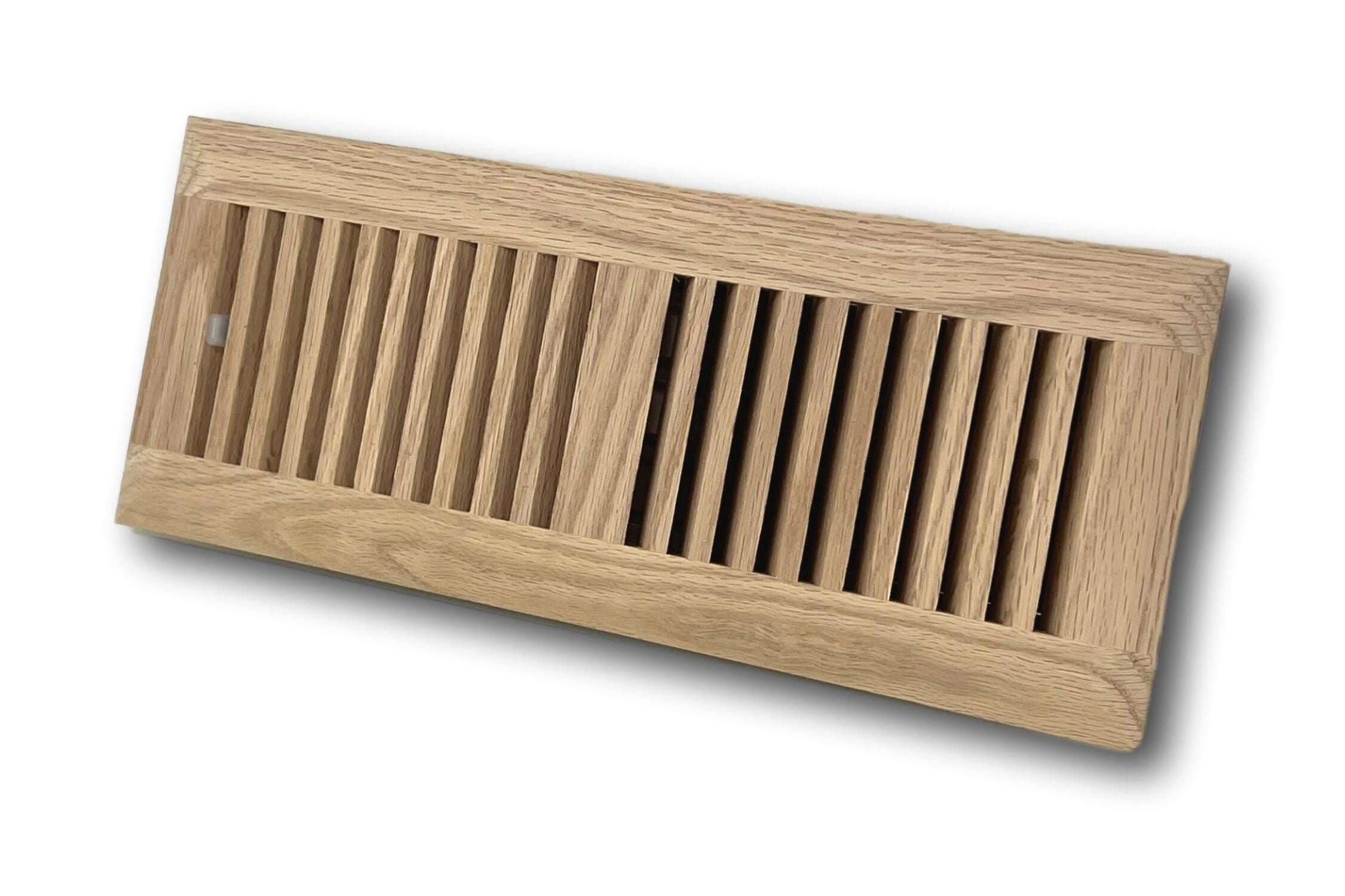 4 x 10 Red Oak Wood Register - Drop In Style (Unfinished) - Walmart.com