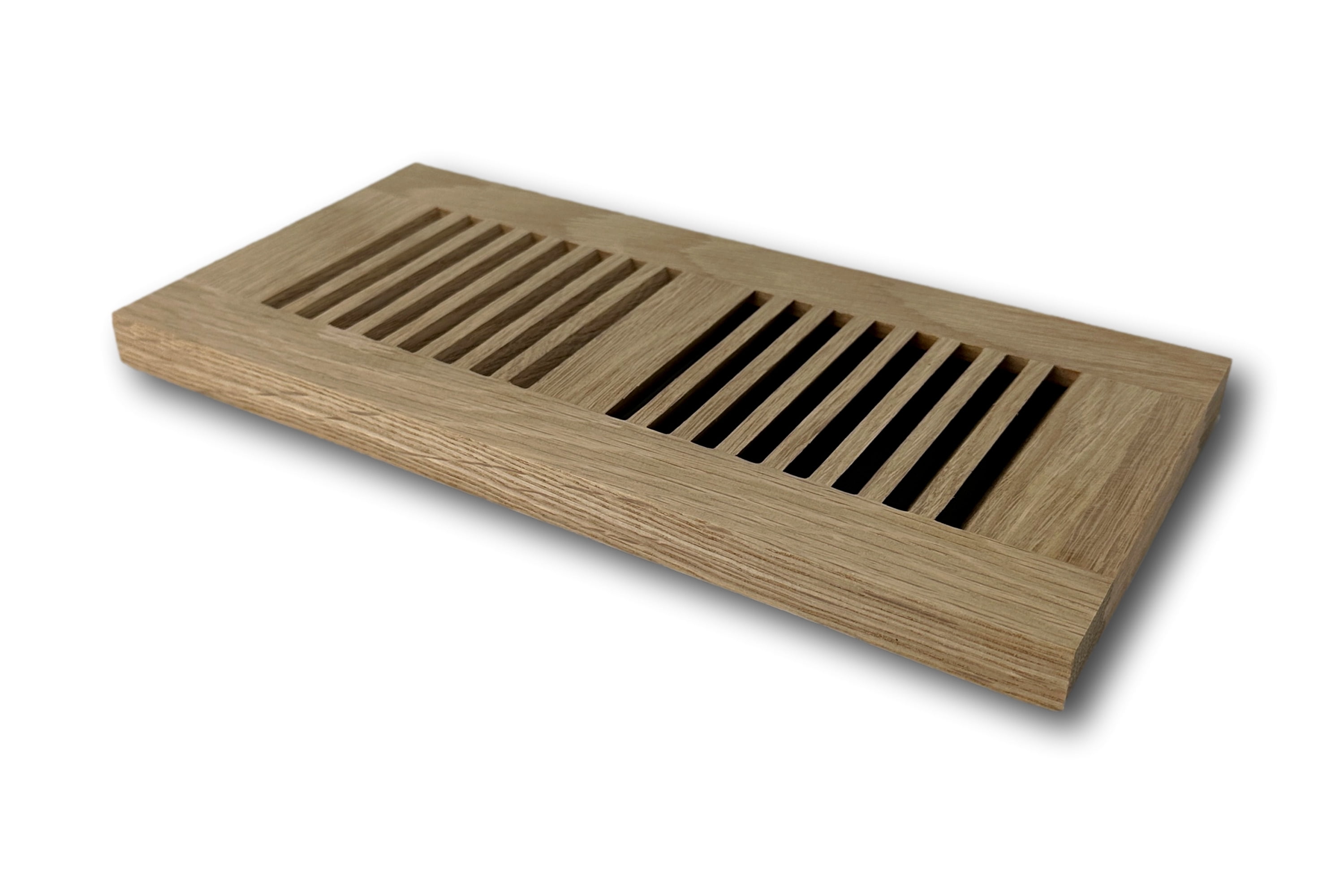 4 x 10 White Oak Wood Vent Cover - Flush No Frame (Unfinished ...