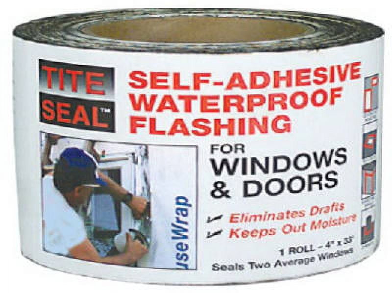 4" x 100' Tite Seal Self-Adhesive Waterproof Flashing, Each - Walmart.com