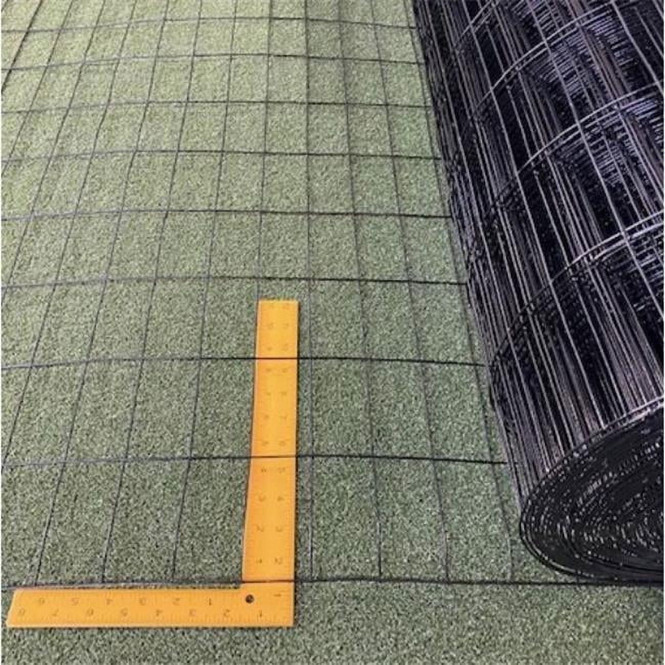 4 x 100 ft. Black Steel 2 x 4 in. Square Grid Fence - Walmart.com