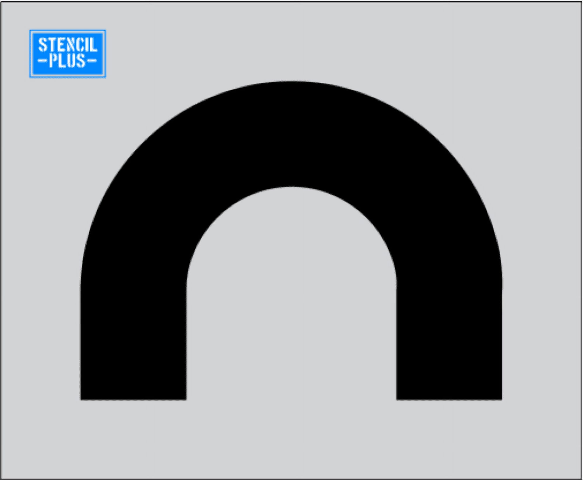 4" x 12" Double Loop Line Parking Lot Pavement Marking Stencil ...