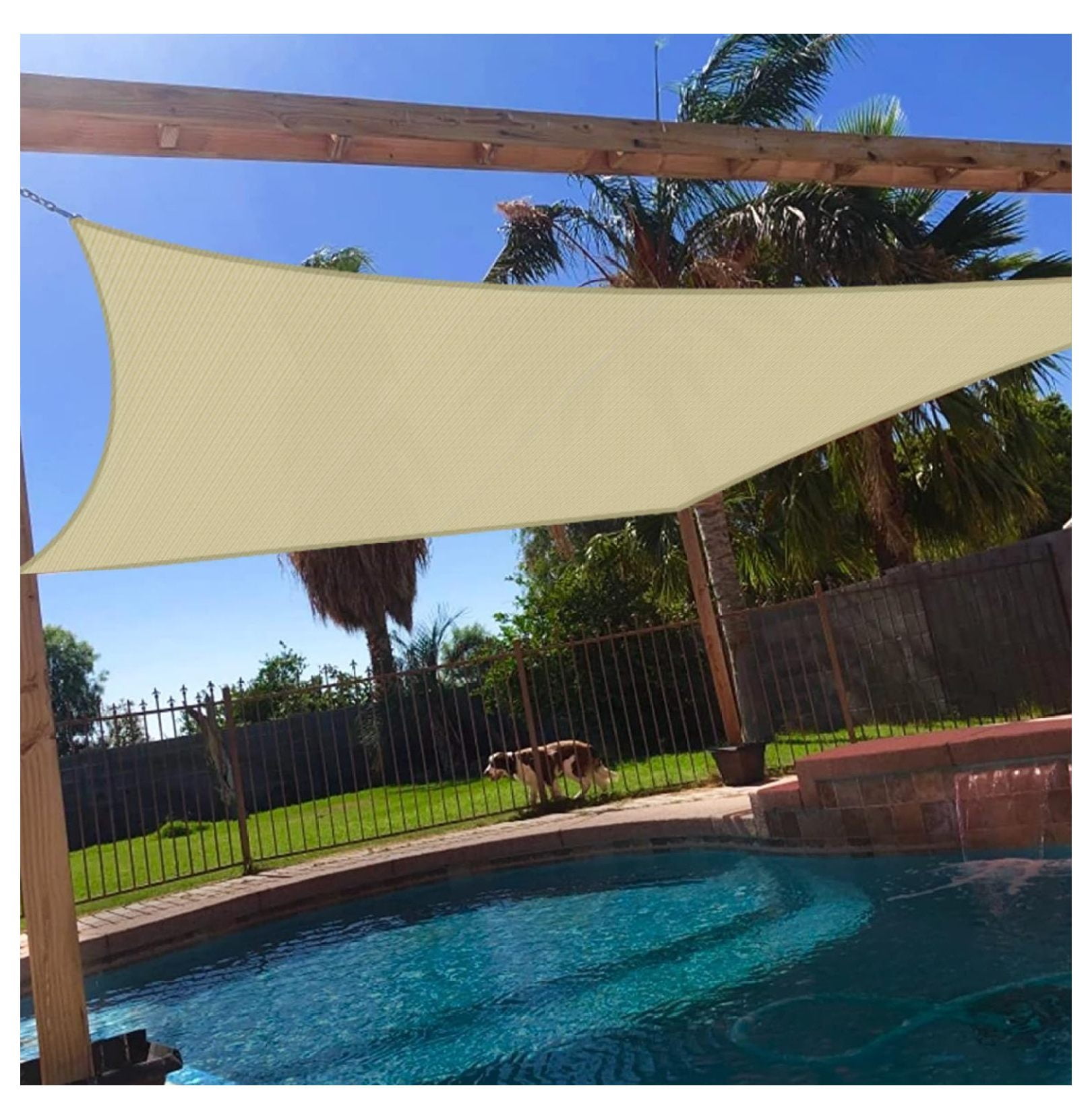4' x 12' Sun Shade Sail Rectangle Outdoor Canopy Cover UV Block for ...