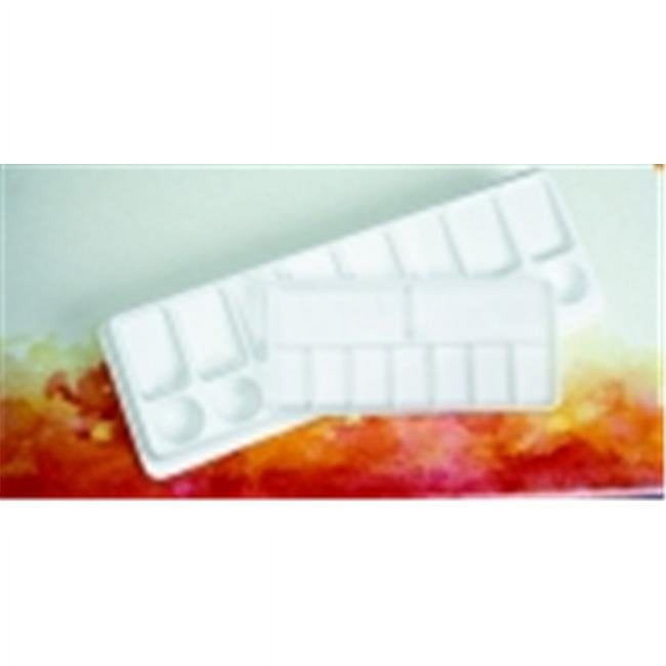 4 x 12 in. Plastic Slant Palette - 8 Wells, White - Walmart.com