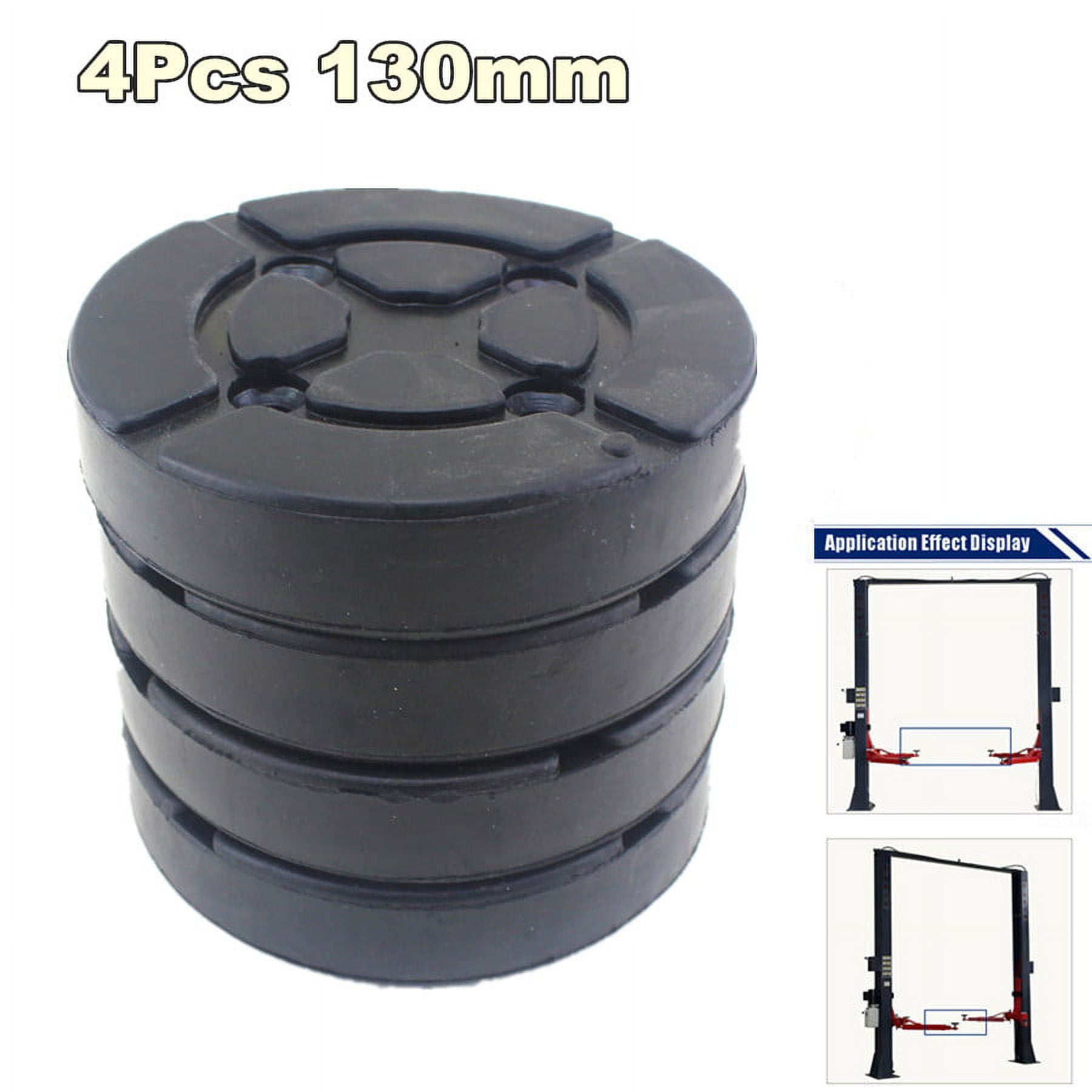 4 x 130mm Round Heavy Duty Rubber Arm Pads Lift Accessories For Auto ...