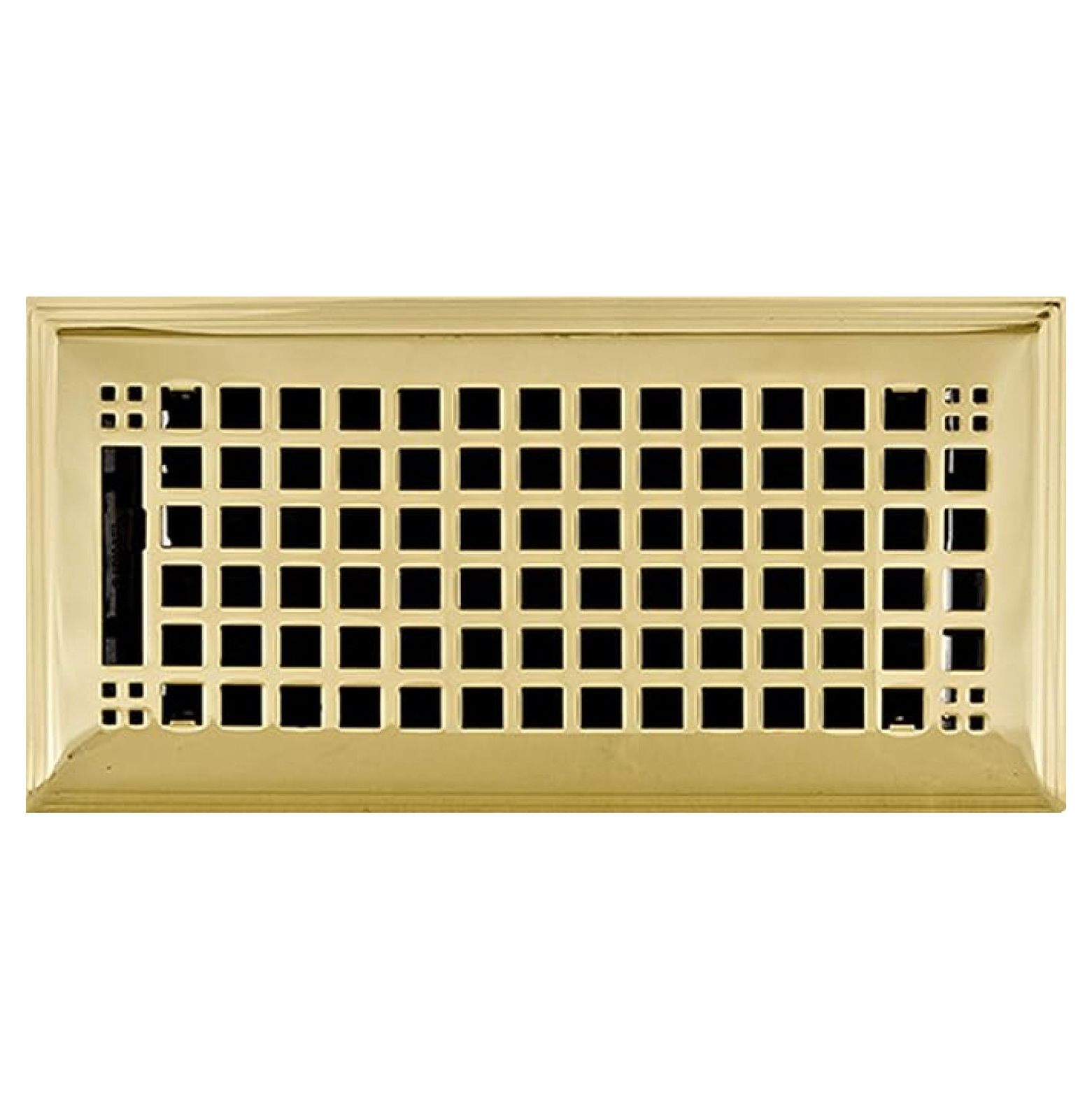 4" x 14" (5.875" x 15.75" Overall) Polished Brass (Plated) Mission ...