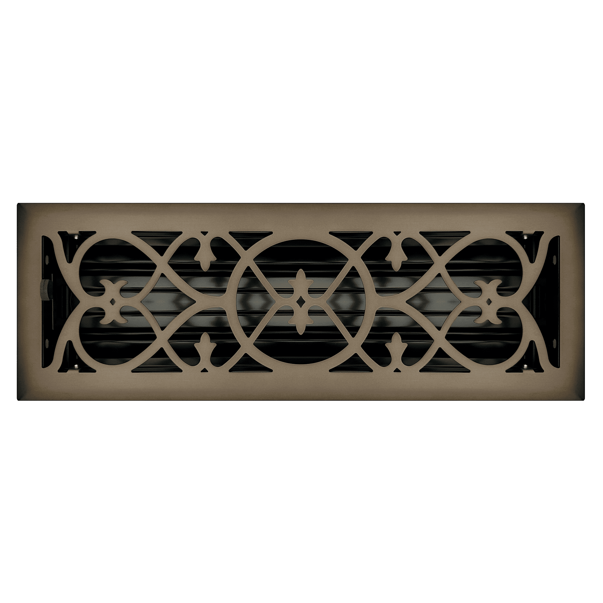 4" x 14" Oil Rubbed Bronze Victorian Style Floor Register - Decorative ...
