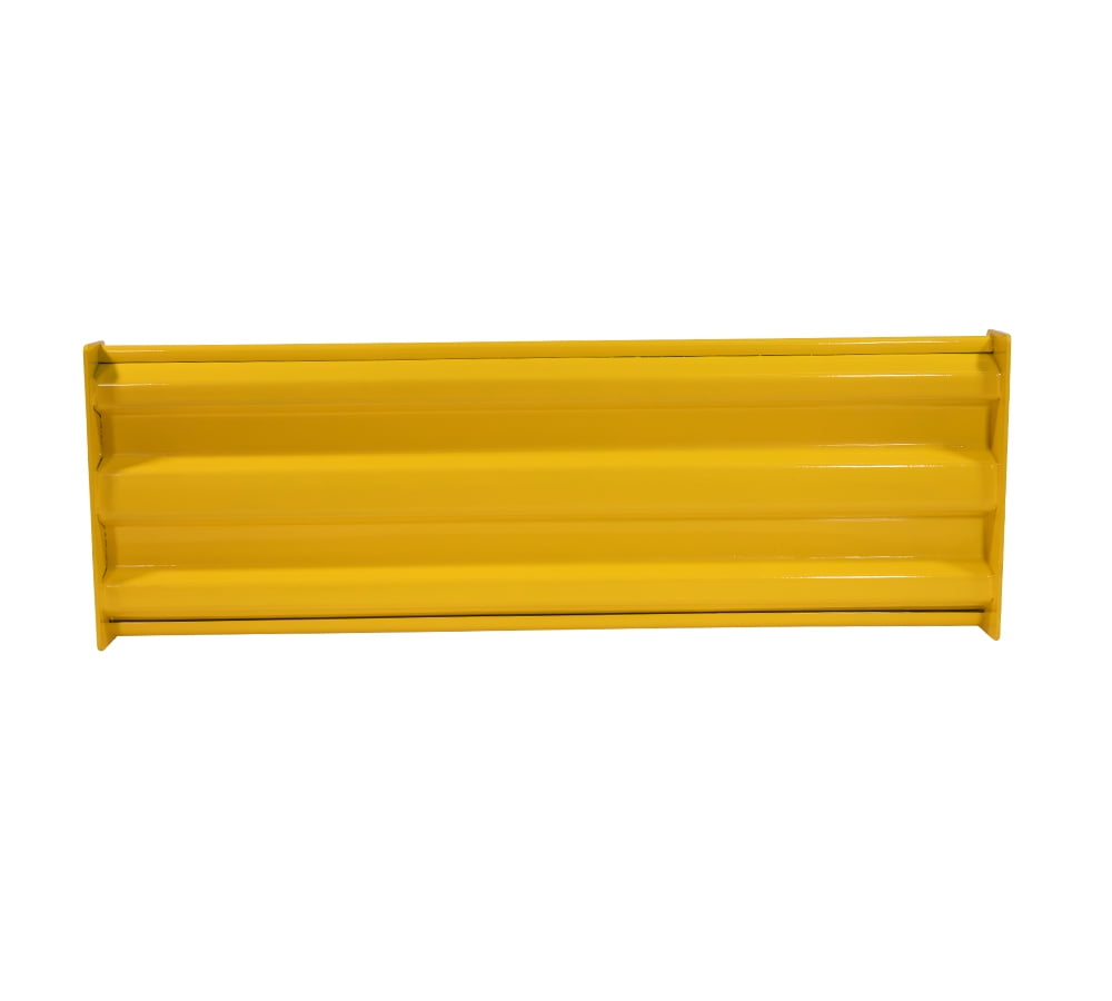 4' x 15" Bolt-On Steel 3-Rib Guard Rails for Warehouse Aisle, Corners ...