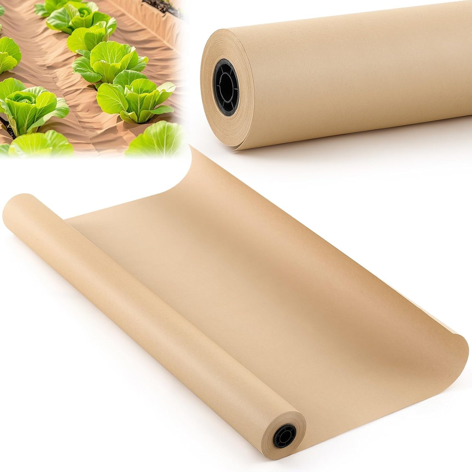 4 x 150 ft Biodegradable Paper Weed Barrier Heavy Duty Biodegradable ...