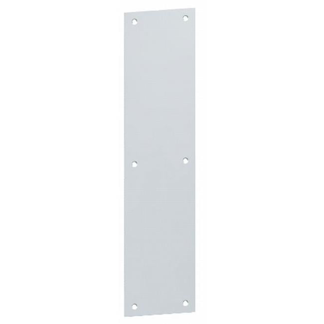 4 x 16 in. Square Corner Push Plate, No. 052477 Bright Brass - Walmart.com