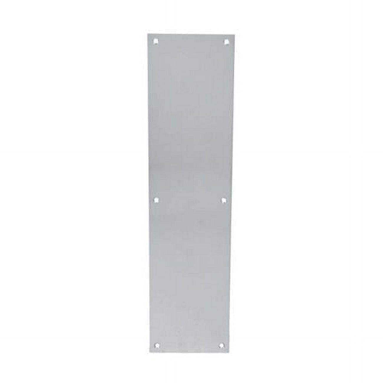 4 x 16 in. Square Corner Push Satin Stainless Steel Plate - Walmart.com