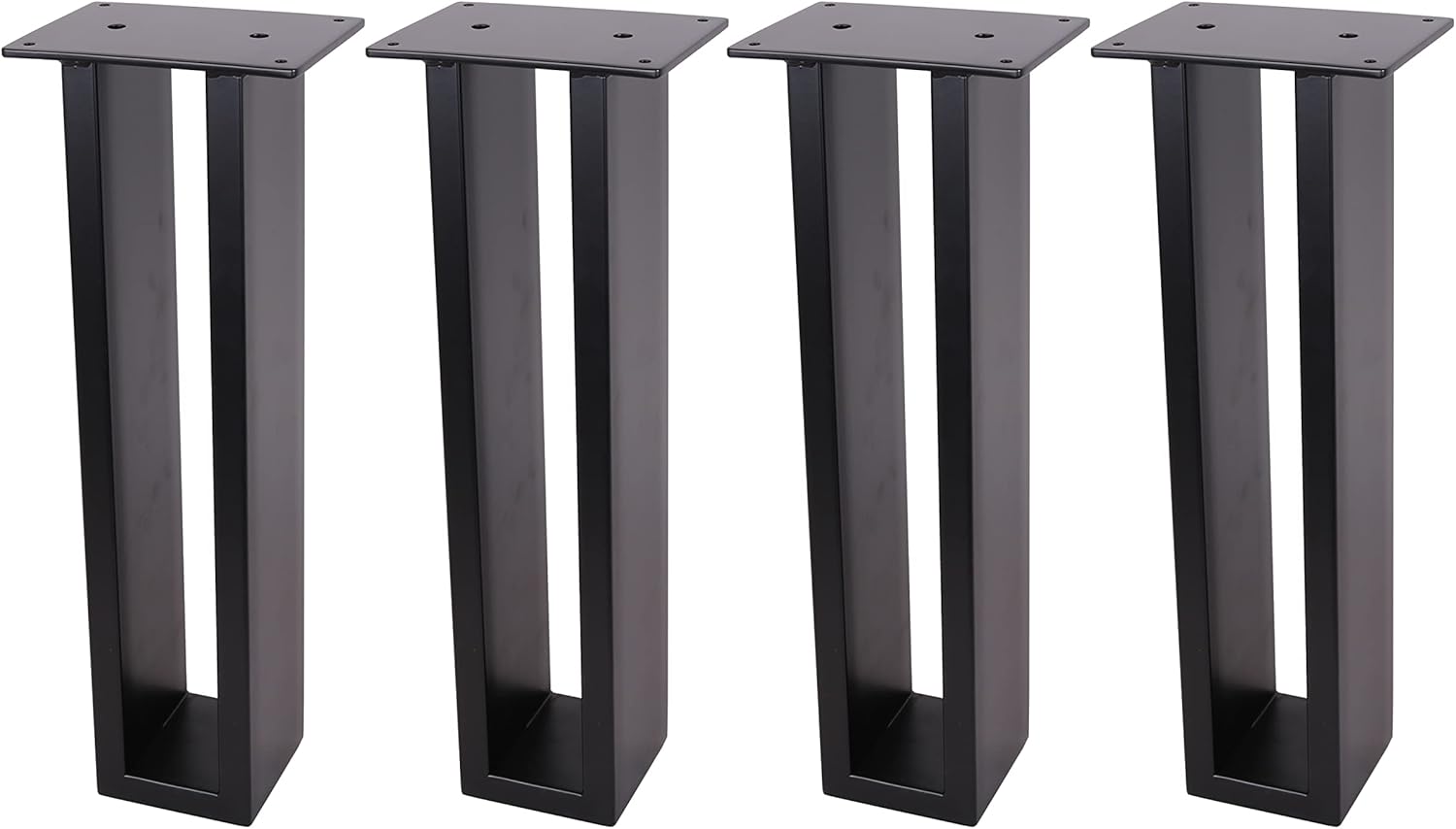 4 x 18 Hollow Straight Steel Bench Table Legs, Steel Coffee Table Legs ...