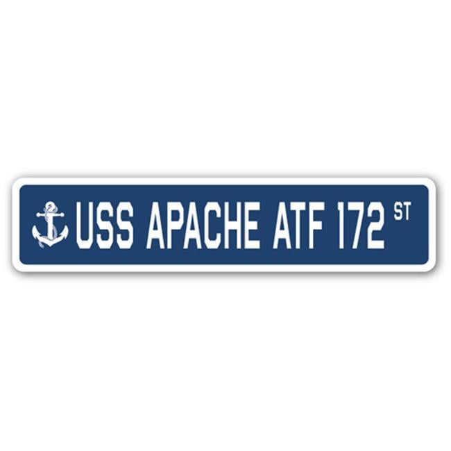 4 x 18 in. A-16 Street Sign - USS Apache ATF 172 - Walmart.com