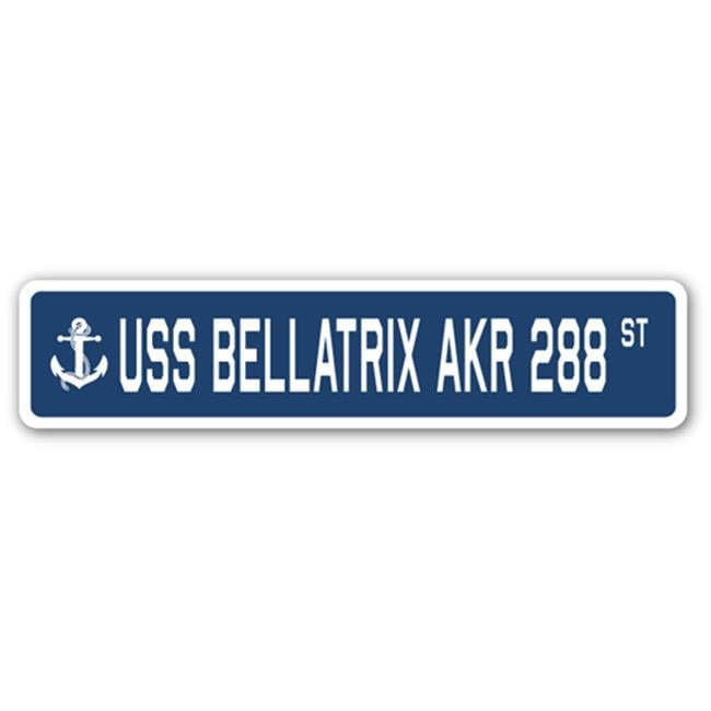 4 x 18 in. A-16 Street Sign - USS Bellatrix AKR 288 - Walmart.com