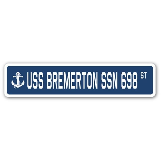 4 x 18 in. A-16 Street Sign - USS Bremerton SSN 698 - Walmart.com