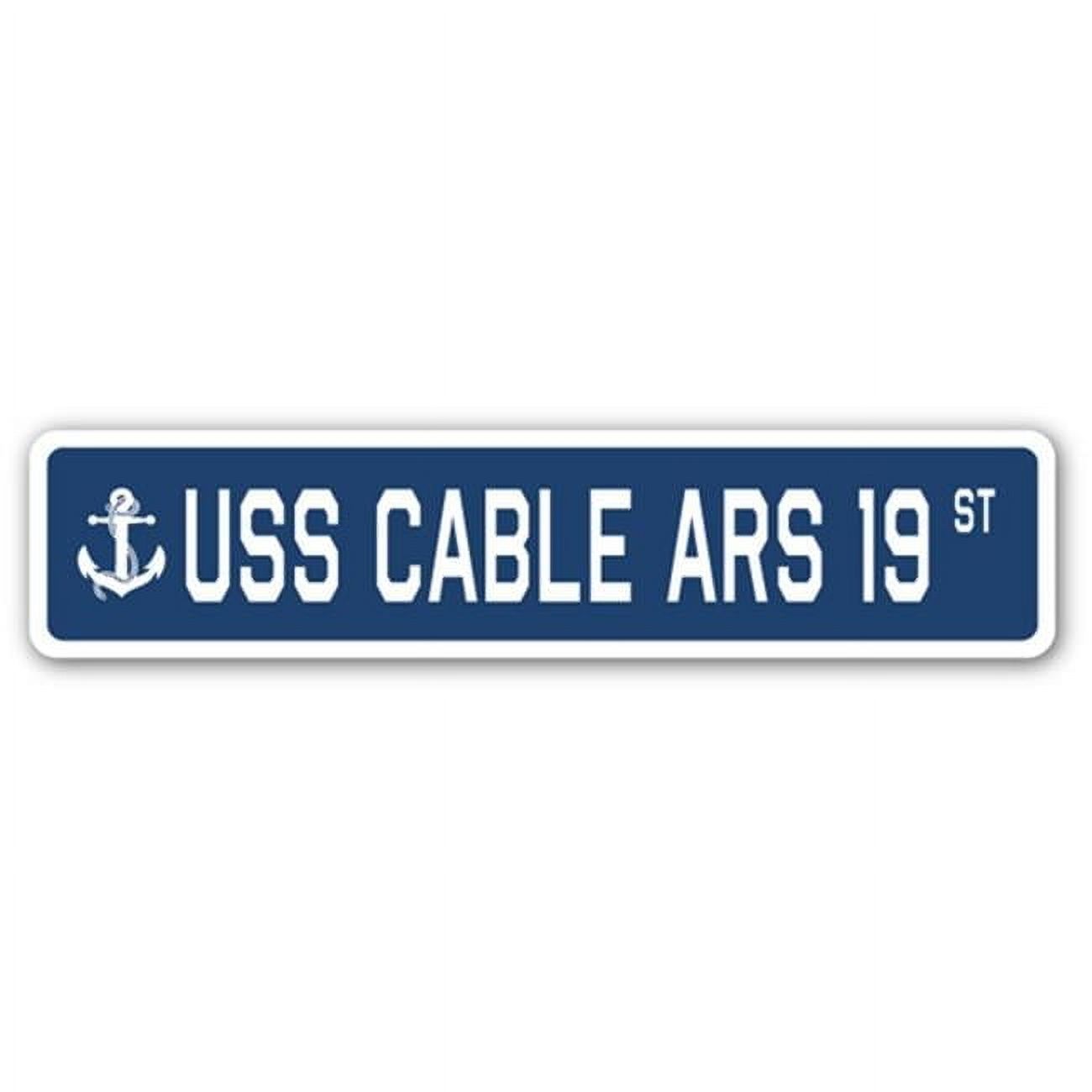 4 x 18 in. A-16 Street Sign - USS Cable ARS 19 - Walmart.com