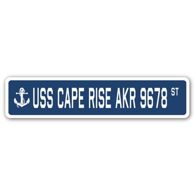 4 x 18 in. A-16 Street Sign - USS Cape Rise AKR 9678 - Walmart.com