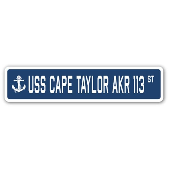 4 x 18 in. A-16 Street Sign - USS Cape Taylor AKR 113 - Walmart.com