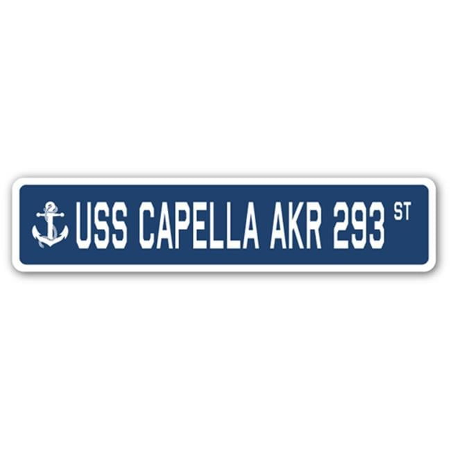 4 x 18 in. A-16 Street Sign - USS Capella AKR 293 - Walmart.com