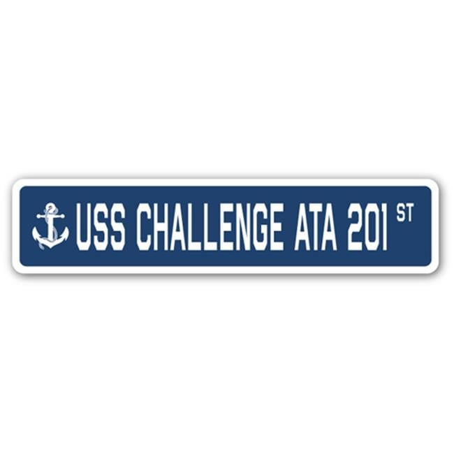 4 x 18 in. A-16 Street Sign - USS Challenge ATA 201 - Walmart.com