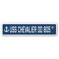 4 x 18 in. A-16 Street Sign - USS Chevalier DD 805 - Walmart.com