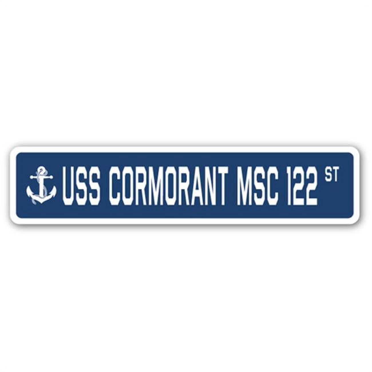 4 x 18 in. A-16 Street Sign - USS Cormorant MSC 122 - Walmart.com