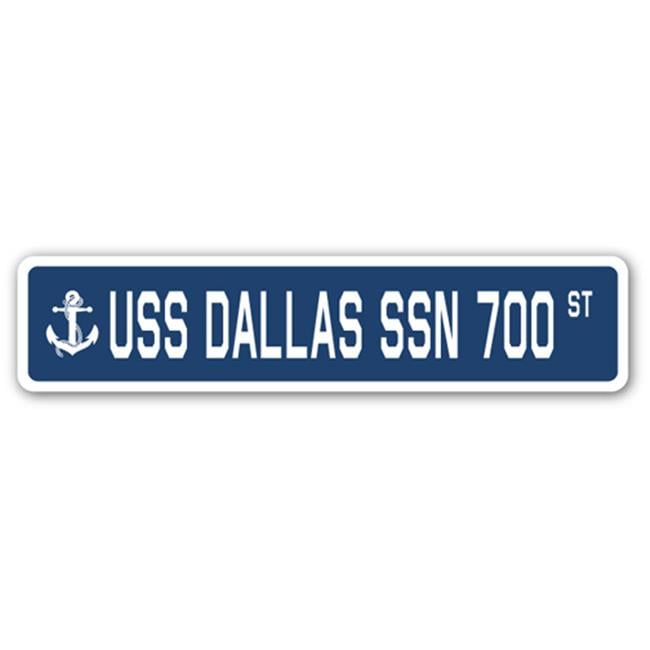 4 x 18 in. A-16 Street Sign - USS Dallas SSN 700 - Walmart.com