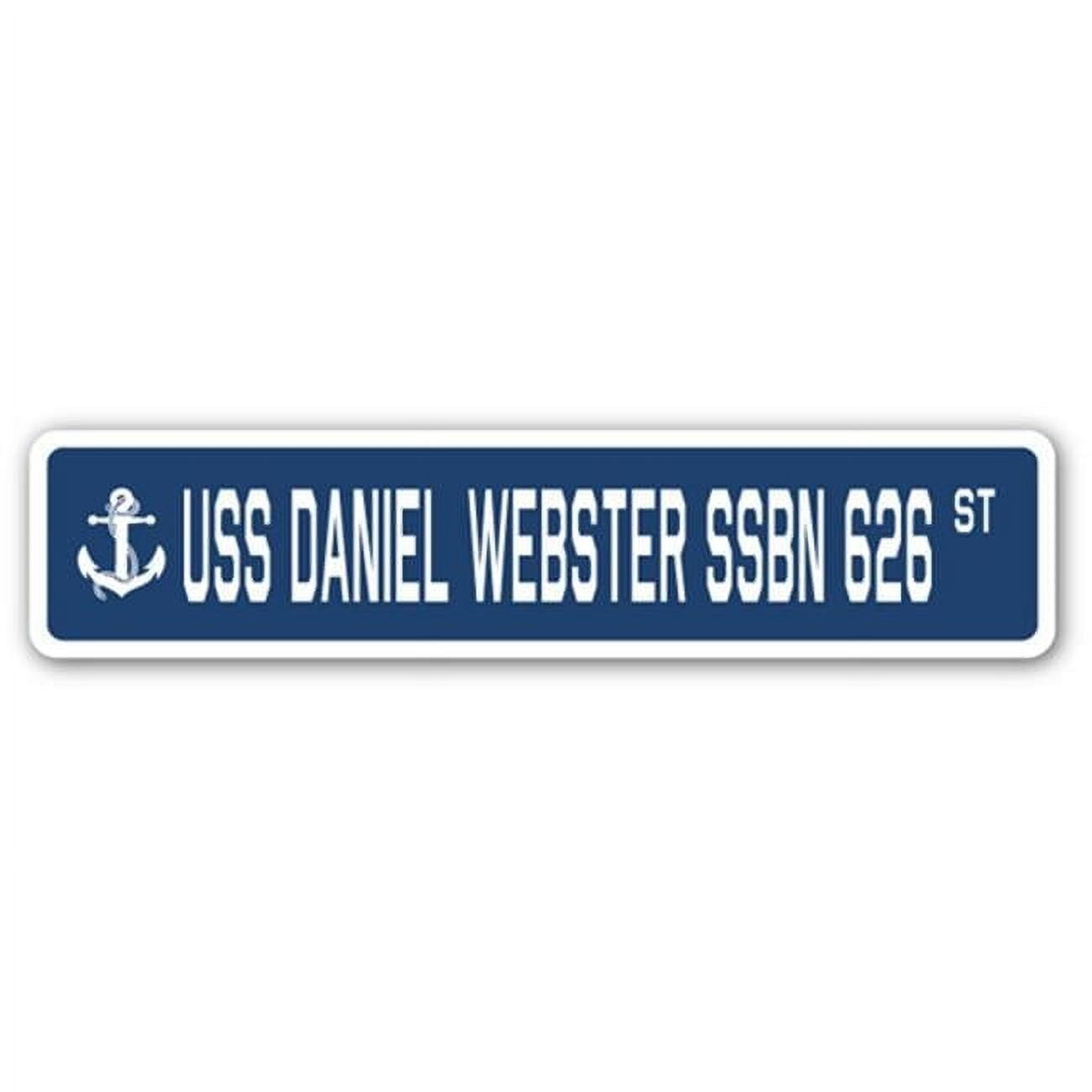 4 x 18 in. A-16 Street Sign - USS Daniel Webster SSBN 626 - Walmart.com