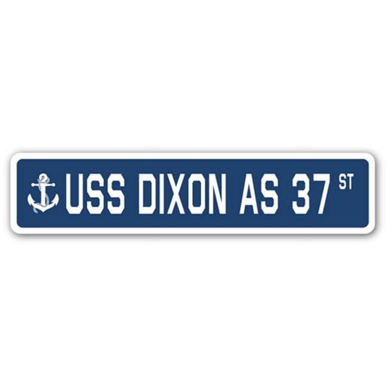 4 x 18 in. A-16 Street Sign - USS Dixon AS 37 - Walmart.com