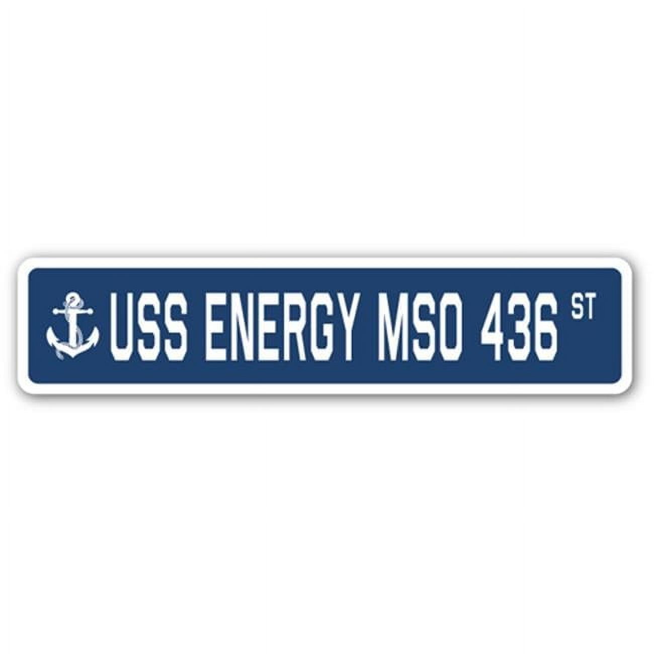 4 x 18 in. A-16 Street Sign - USS Energy MSO 436 - Walmart.com