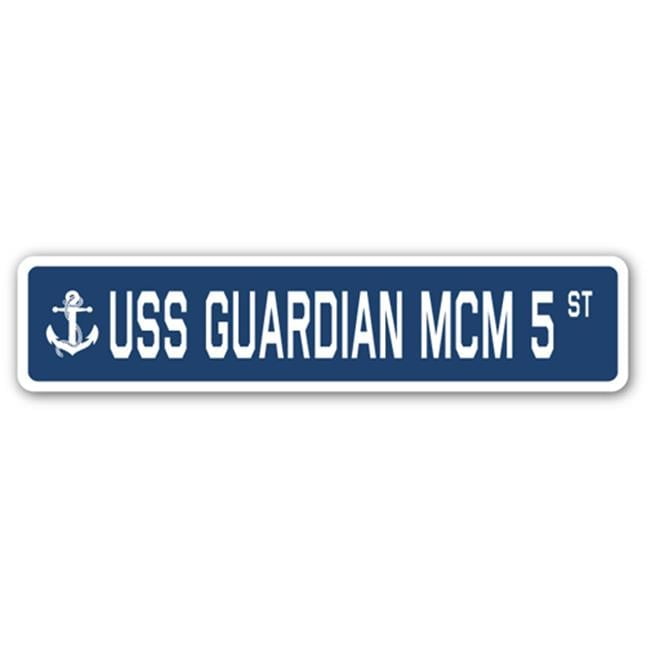 4 x 18 in. A-16 Street Sign - USS Guardian MCM 5 - Walmart.com