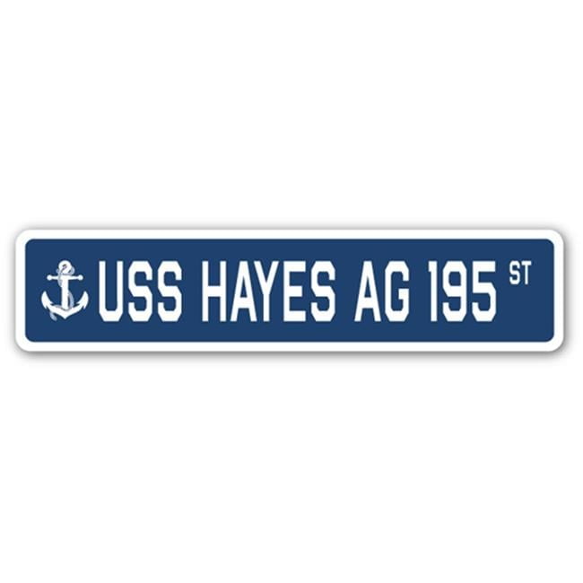 4 x 18 in. A-16 Street Sign - USS Hayes AG 195 - Walmart.com