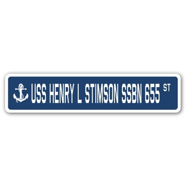 4 x 18 in. A-16 Street Sign - USS Henry L Stimson SSBN 655 - Walmart.com